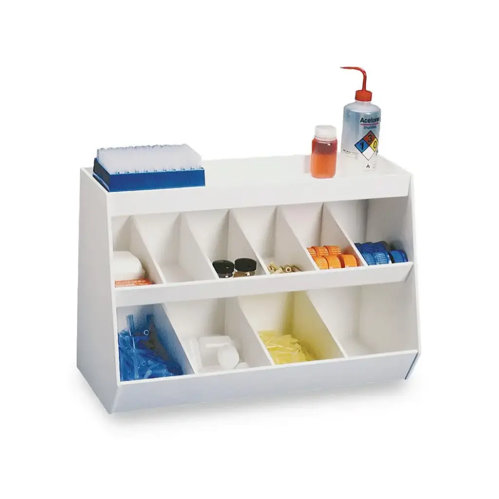 Lab Storage Shelves with 10 Bins | Scilogex